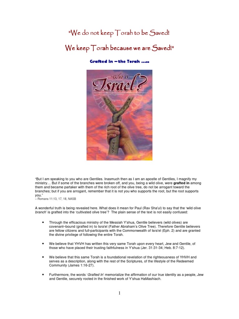 Grafted in | Download Free PDF | Messiah | Shabbat