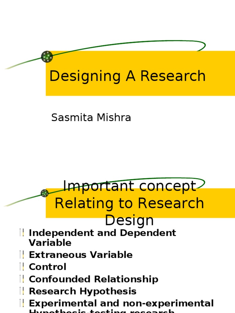 Research Design Concepts Explained | PDF