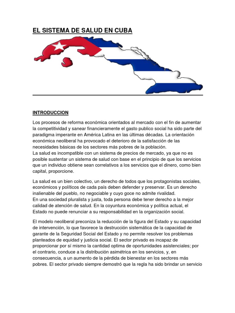 Sistema de Salud en Cuba-Trabajo | PDF | Cuba | Hospital