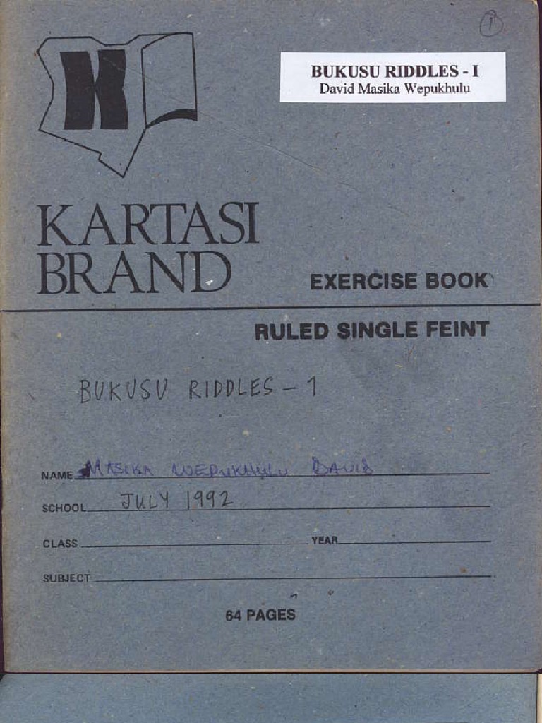 Bukusu Riddles - I | PDF | Kenya | Languages