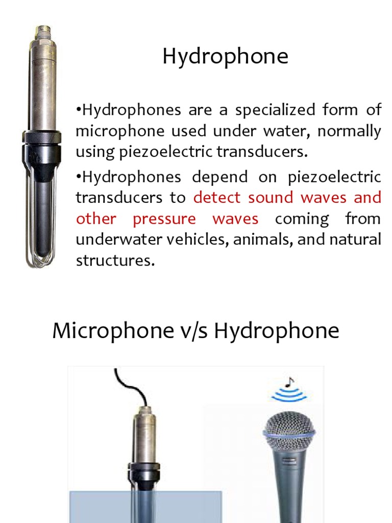Hydrophone: Detect Sound Waves and Other Pressure Waves | PDF