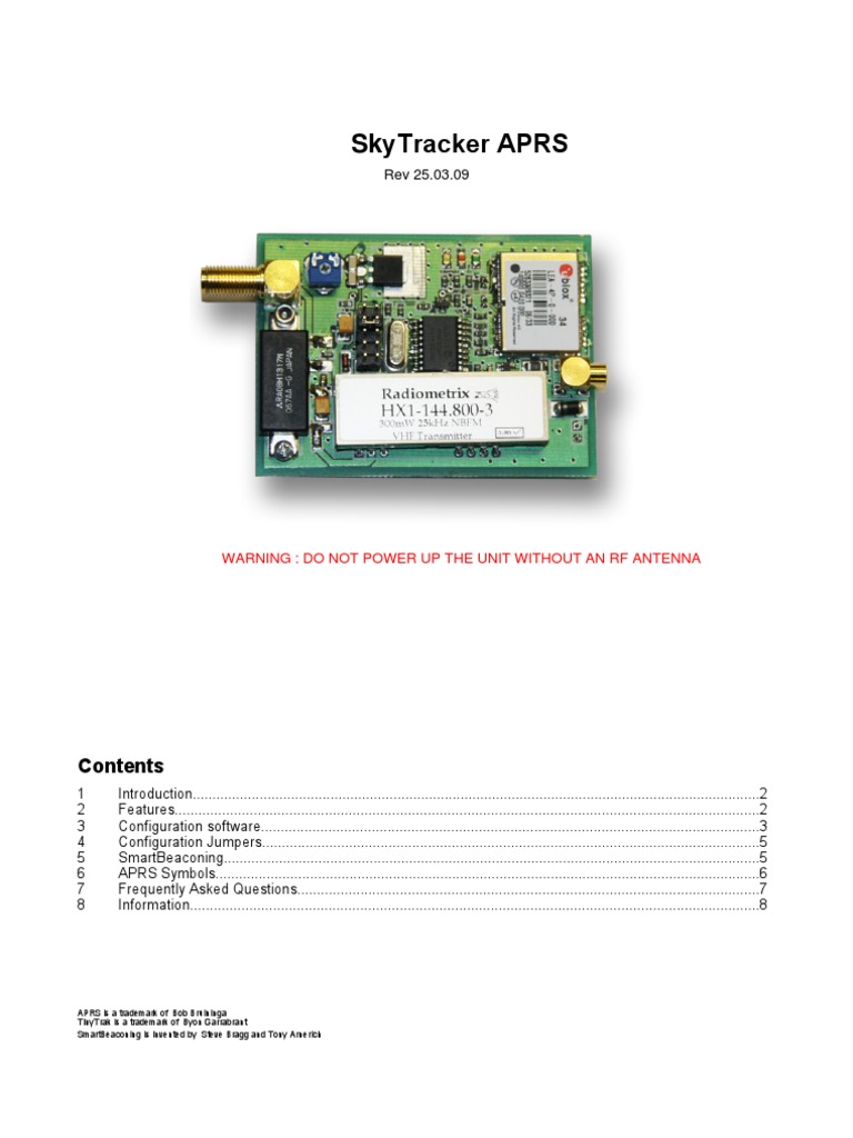 Aprstracker - SkyTracker-Rev250309 | PDF | Global Positioning System ...