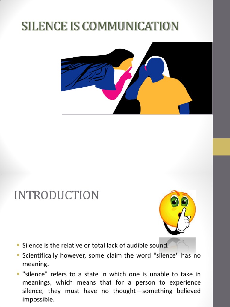 The Power and Role of Silence in Communication | PDF | Silence ...