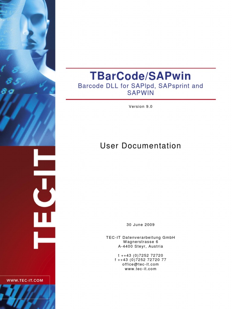 TBarCode9 SAPwin Manual en | PDF | Barcode | Universal Product Code