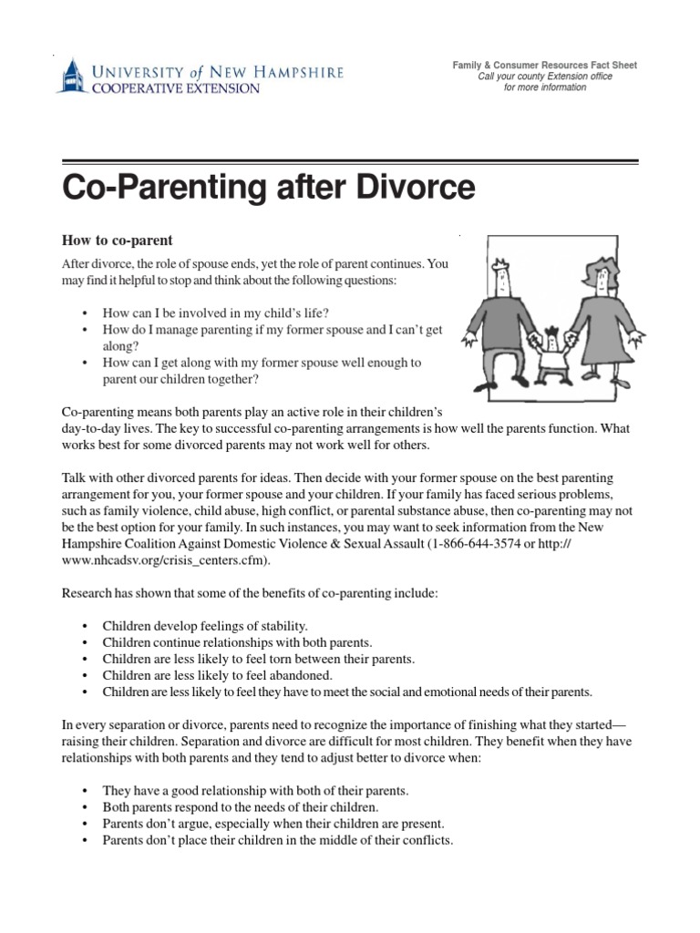 Co Parenting After Divorce Pdf Divorce Parenting