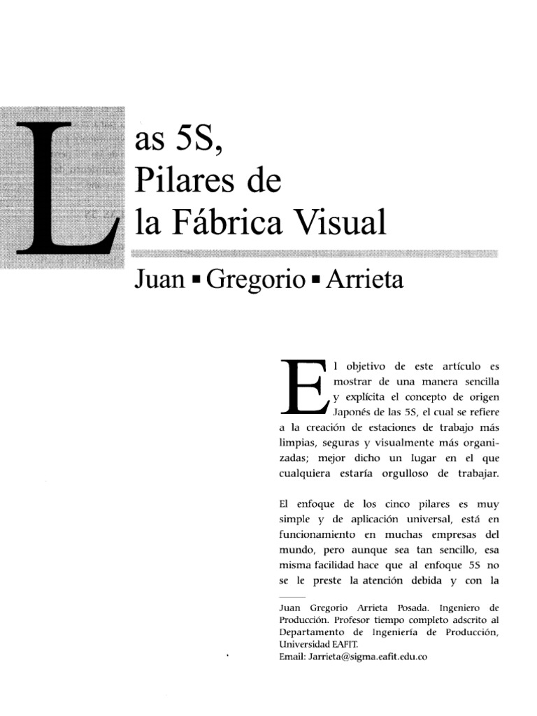 5 Pilares Fabrica Visual | PDF