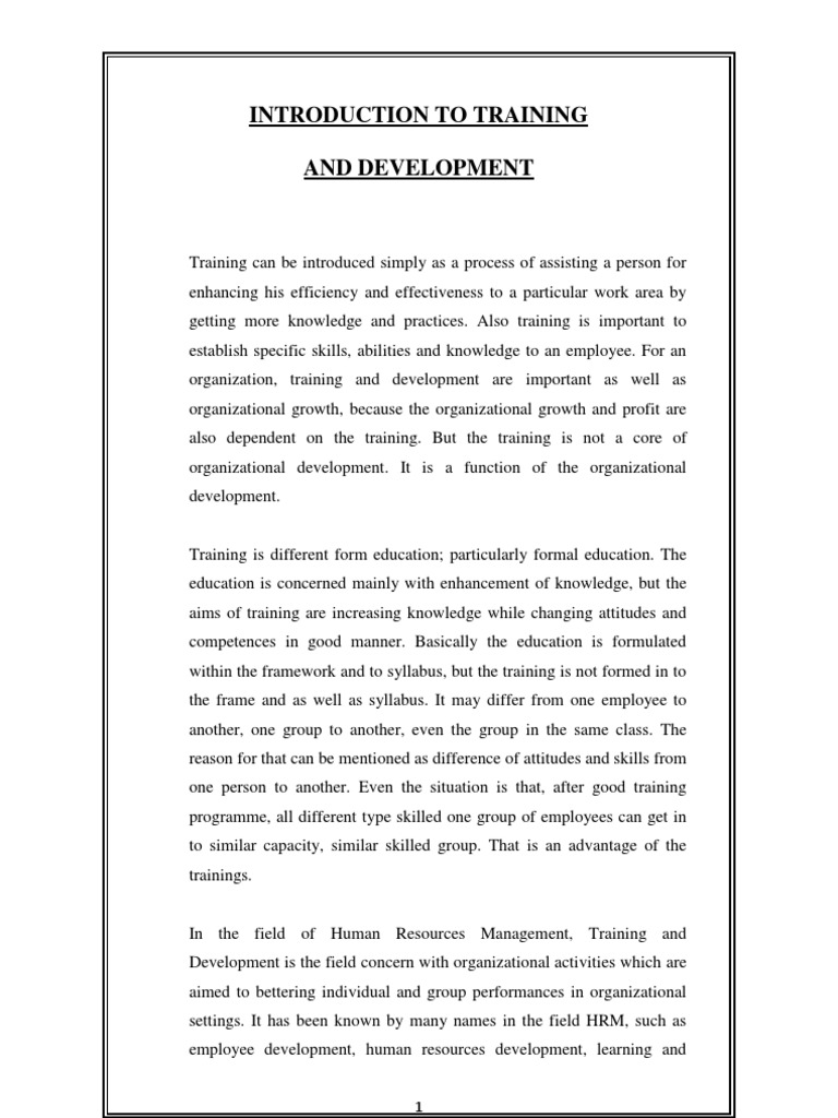 Project On Training and Development | PDF | Goal | Samsung