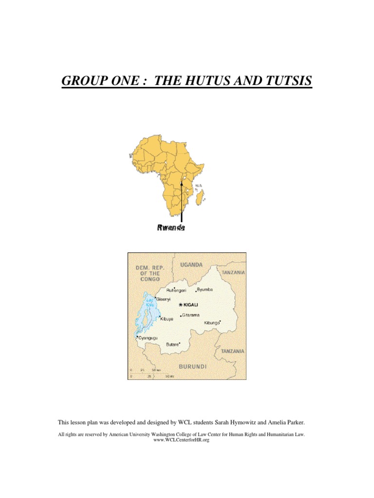 Group One: The Hutus and Tutsis | PDF | Hutu | Tutsi