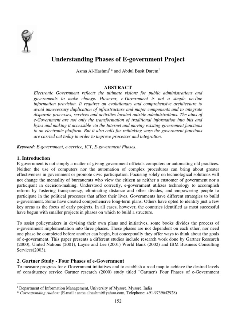 E-Government Phases Explained | PDF | E Government | Business Process