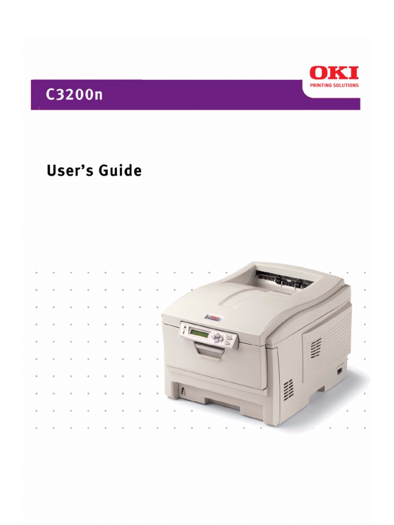 OKI C3200n Manual | PDF | Menu | Printer (Computing)