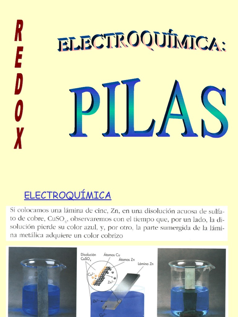 Electroquímica | PDF | Redox | Electroquímica