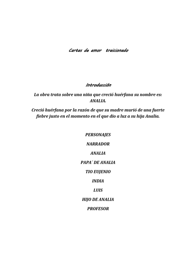 Cartas de Amor Traicionado | PDF | Narración | Verdad