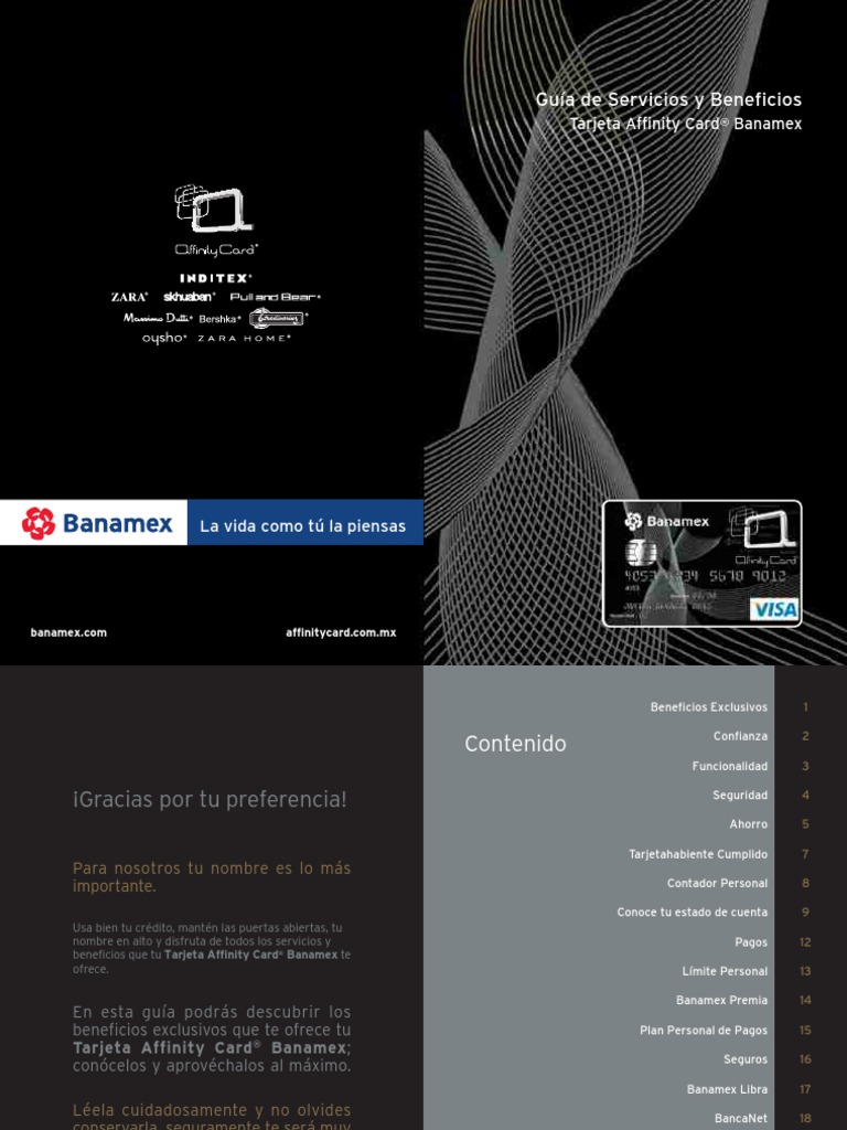 Guía integral de beneficios y servicios de la Tarjeta Affinity Card ...