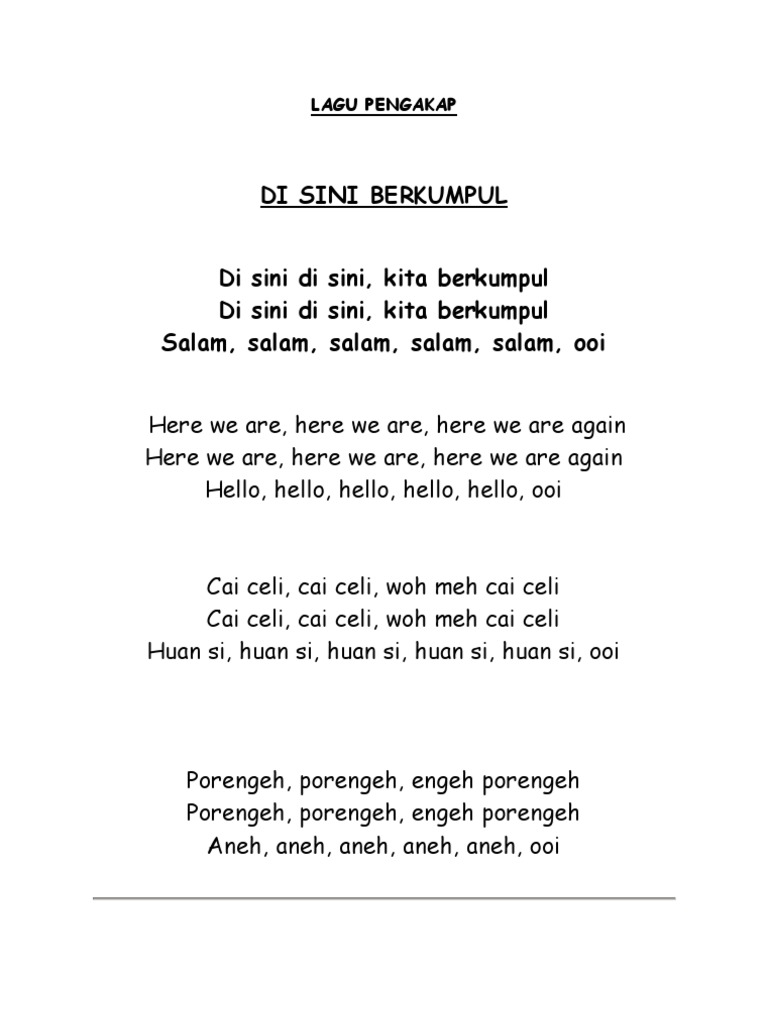 Lagu Pengakap | PDF