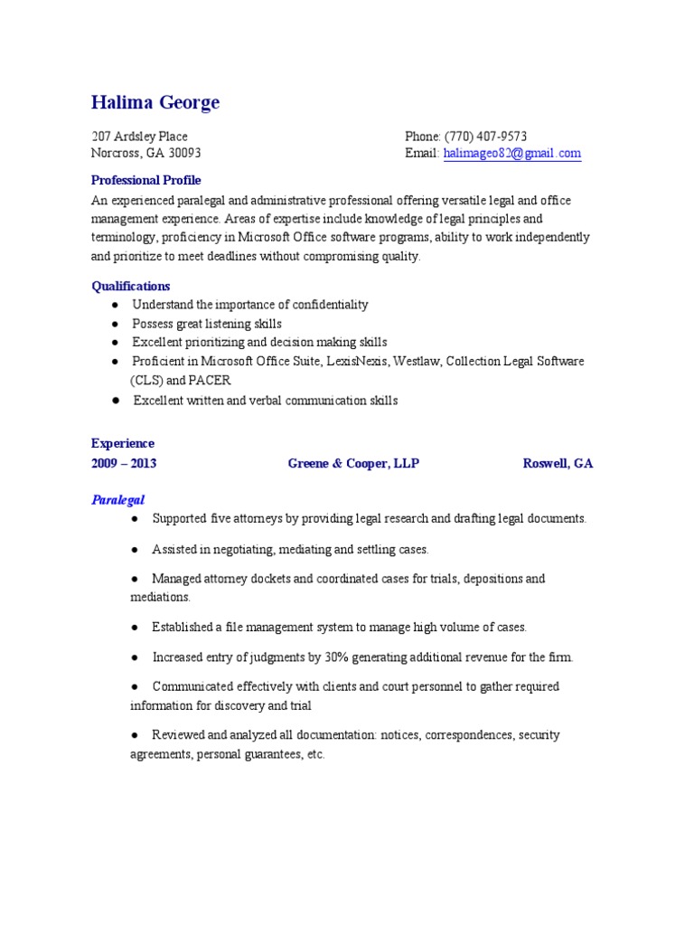 Halima George Resume+Updated+061113 | PDF