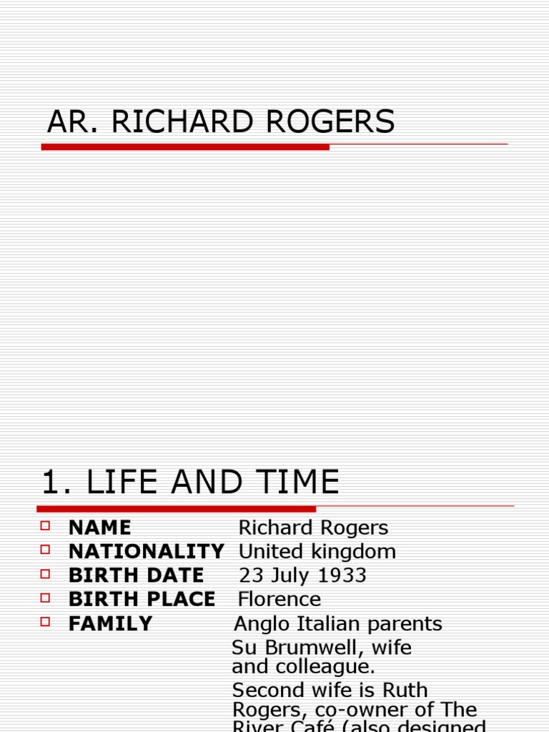 Richard Rogers: Architectural Legacy | PDF | Architectural Design ...