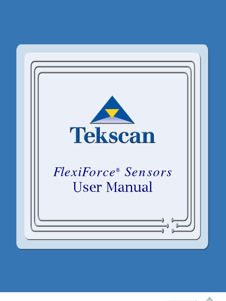 Flexiforce Sensors: User Manual | PDF | Sensor | Hysteresis