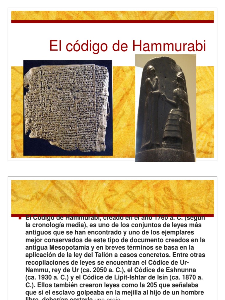 El Codigo de Hammurabi | PDF