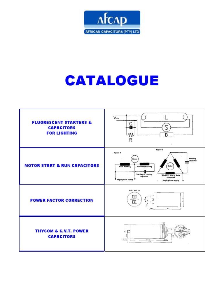 Afcap Manual | PDF | Capacitor | Fluorescent Lamp
