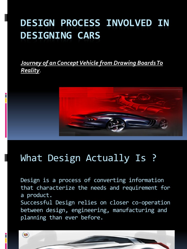 Car Design Process Explained | PDF | Design | Computer Aided Design