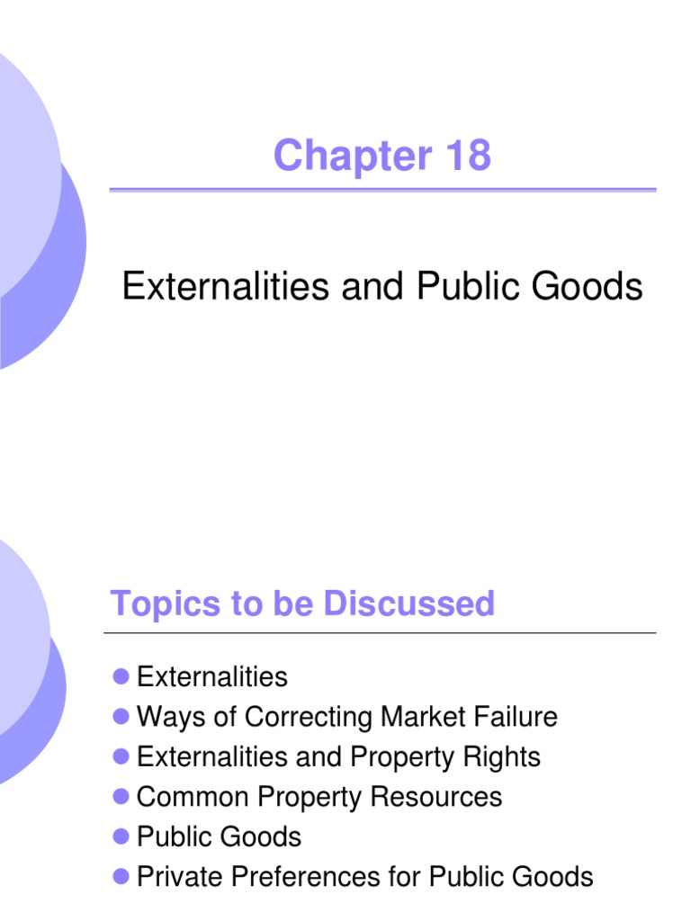Externalities and Public Goods | PDF | Externality | Public Good
