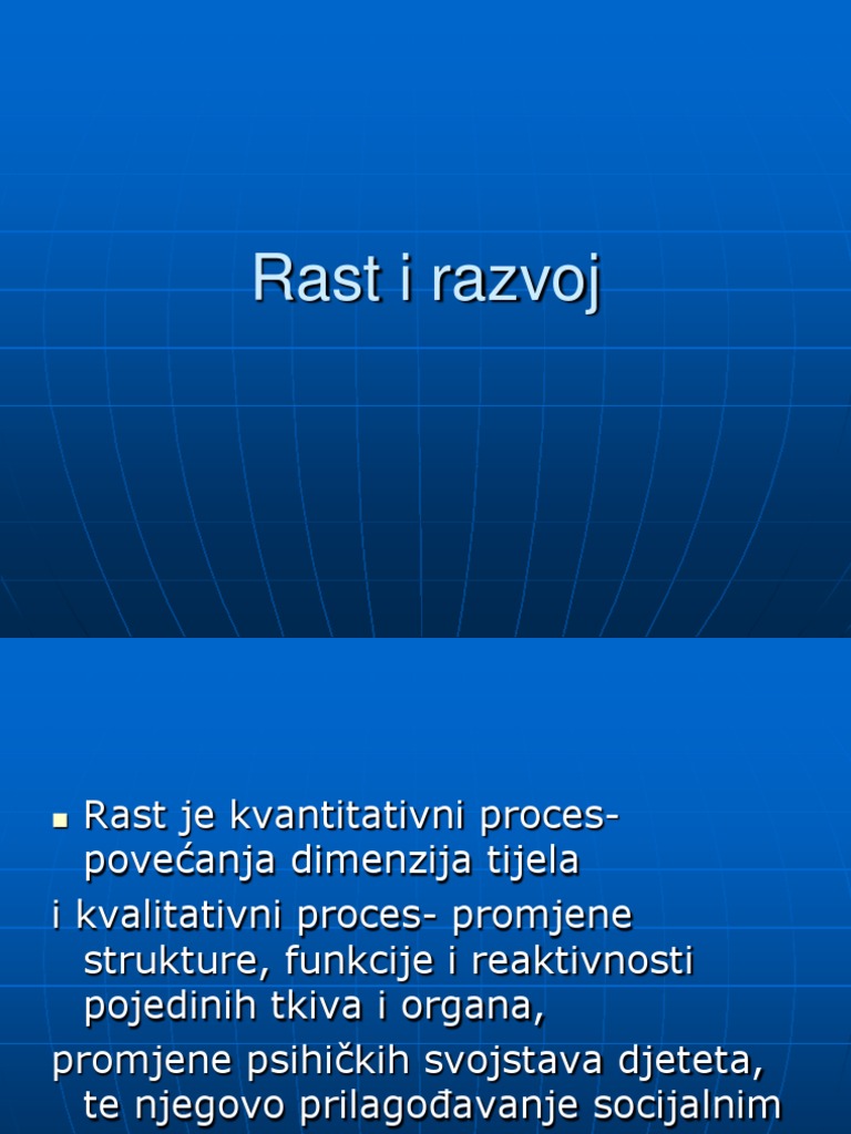 Rast i razvoj djeteta