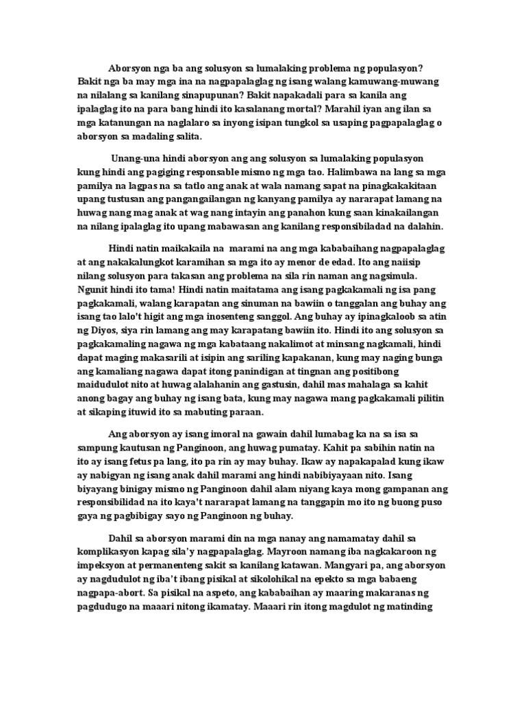 Aborsyon | PDF