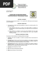 RA 8976 - Food Fortification Law - Revised | PDF | Nutrients ...