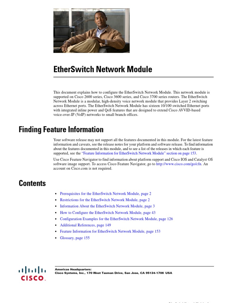 EtherSwitch Network Module | PDF | Network Switch | Radius