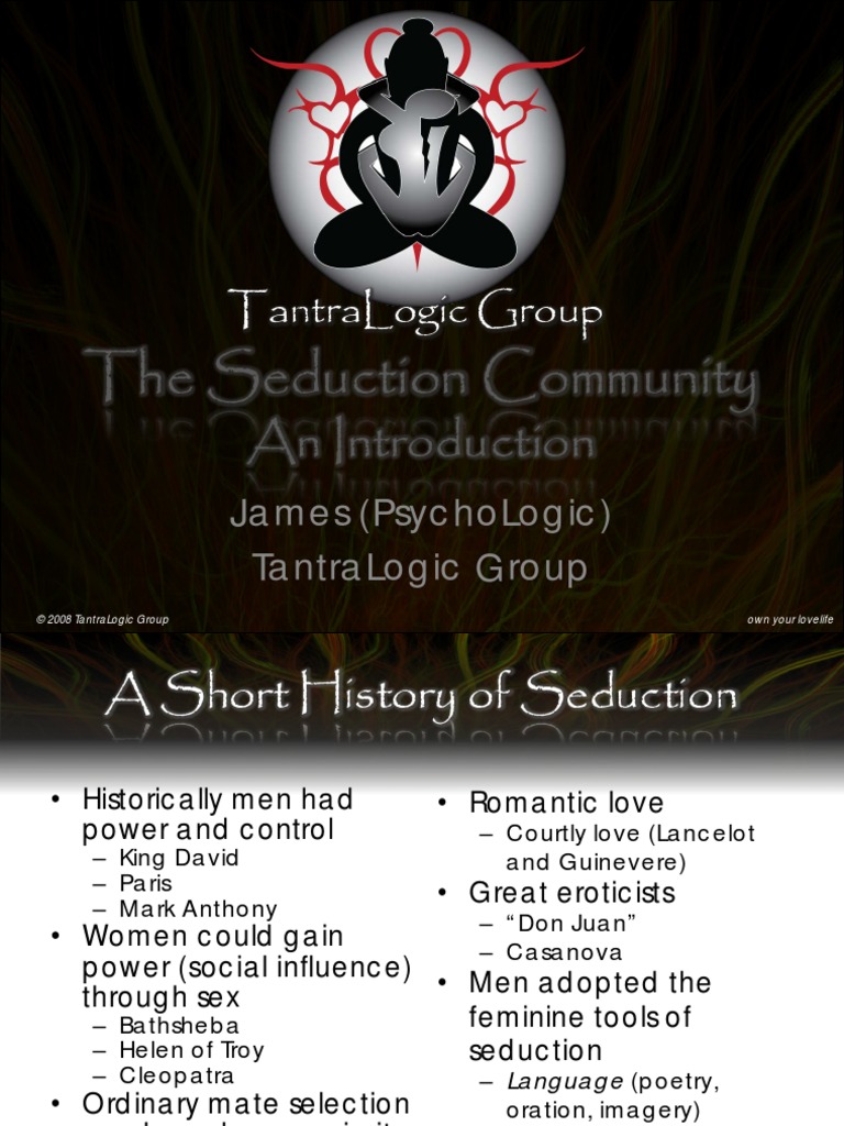 Seduction Community Introduction | Seduction | Behavior