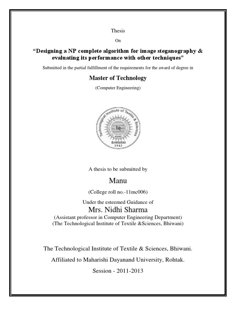 Thesis Work | PDF | Cryptography | Key (Cryptography)