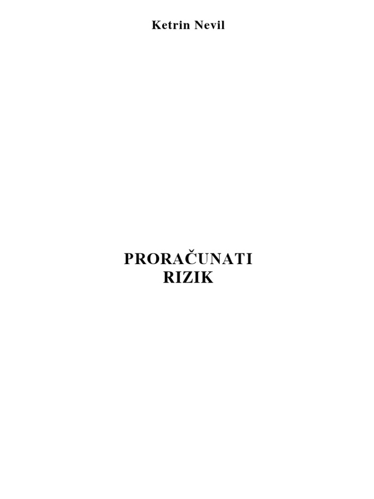 PRORAČUNATI RIZIK Ketrin Nevil | PDF
