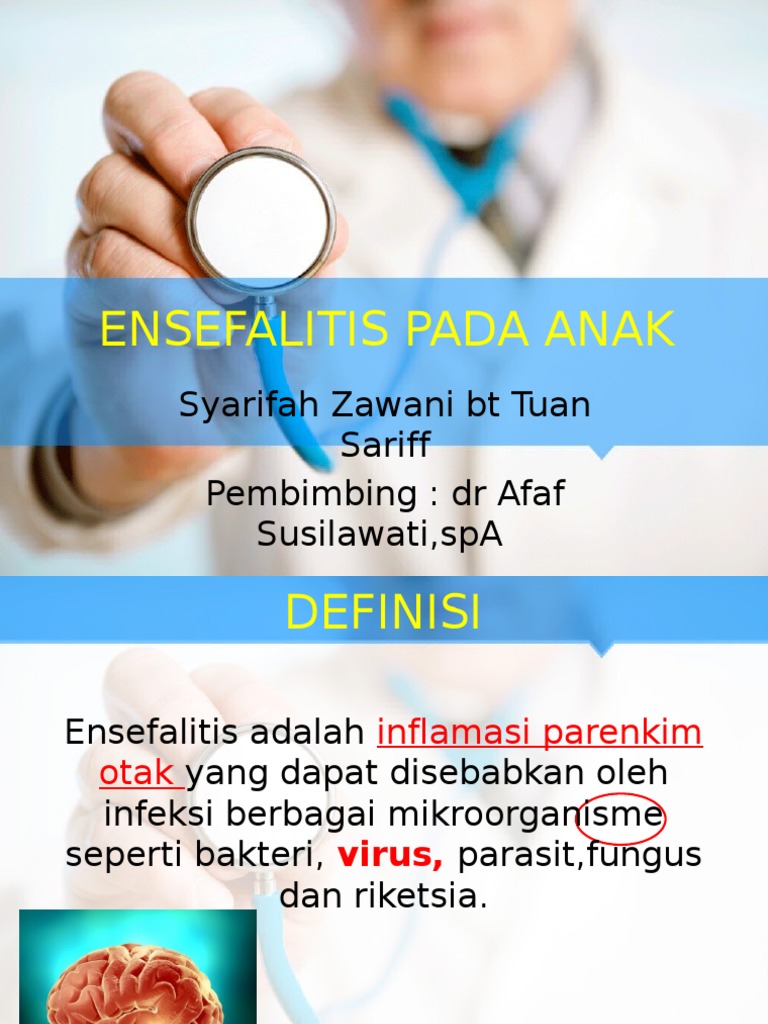 Ensefalitis Anak: Penyebab, Gejala, dan Penanganan | PDF