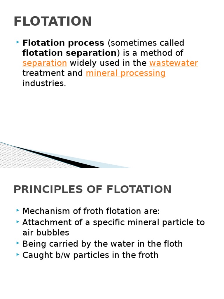 Flotation | PDF | Chemistry | Materials
