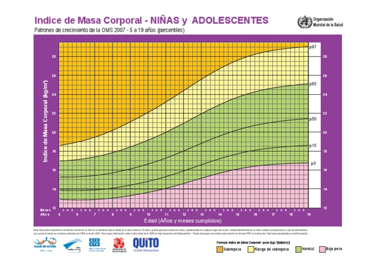 IMC Ninas 5 A 19 Anos PDF | PDF