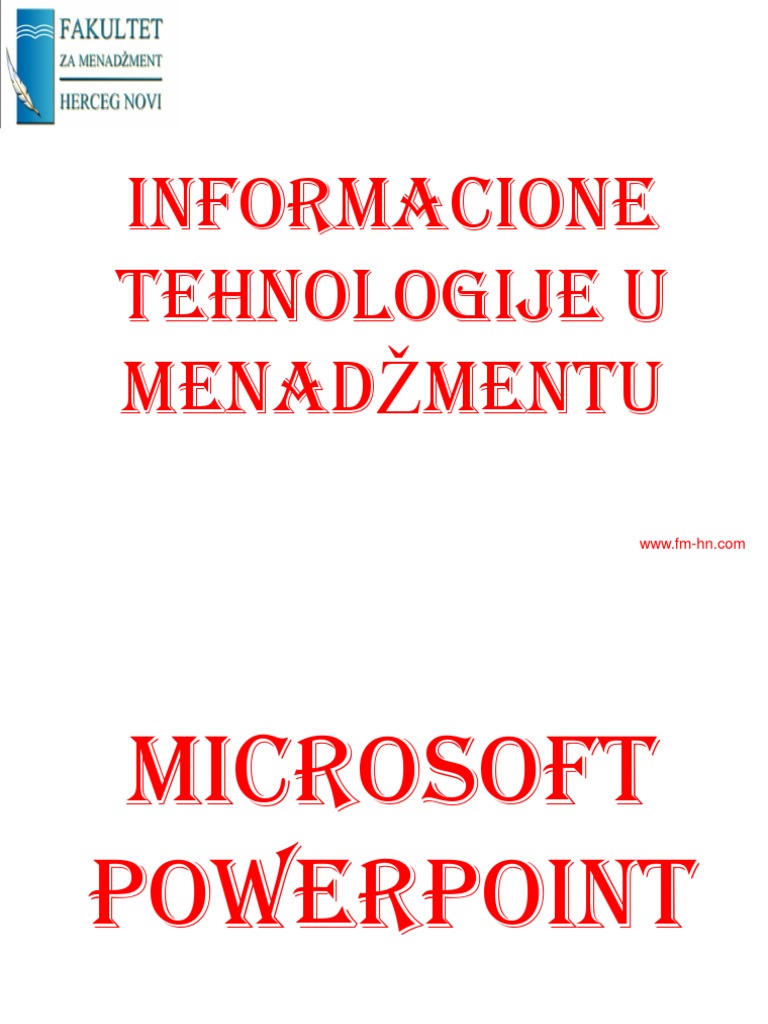 Predavanje Powerpoint | PDF | Career & Growth