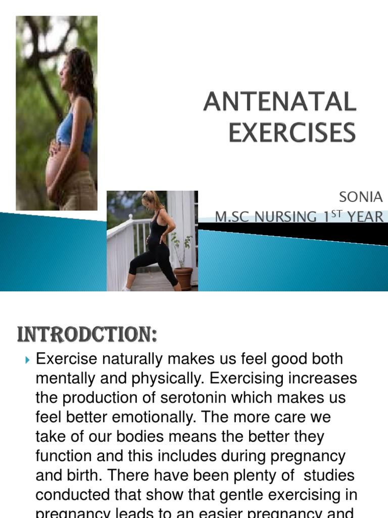 Overview of Antenatal Exercises | PDF | Physical Exercise | Preterm Birth