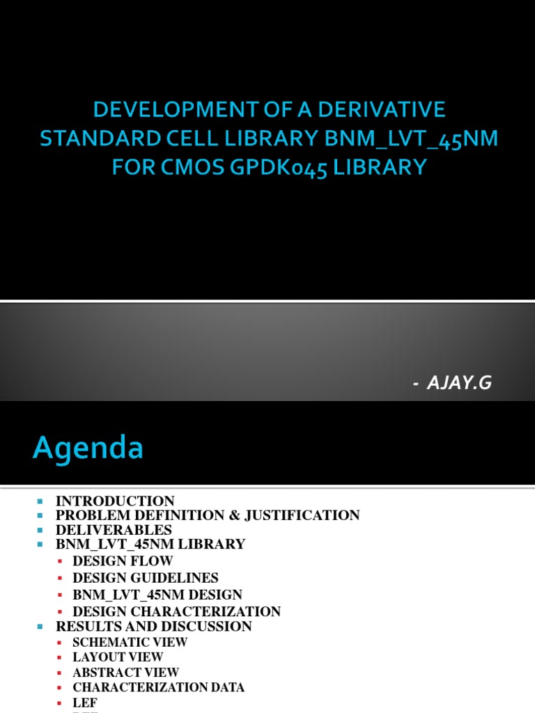 Standard Cell Library | PDF | Electronic Engineering | Digital Electronics