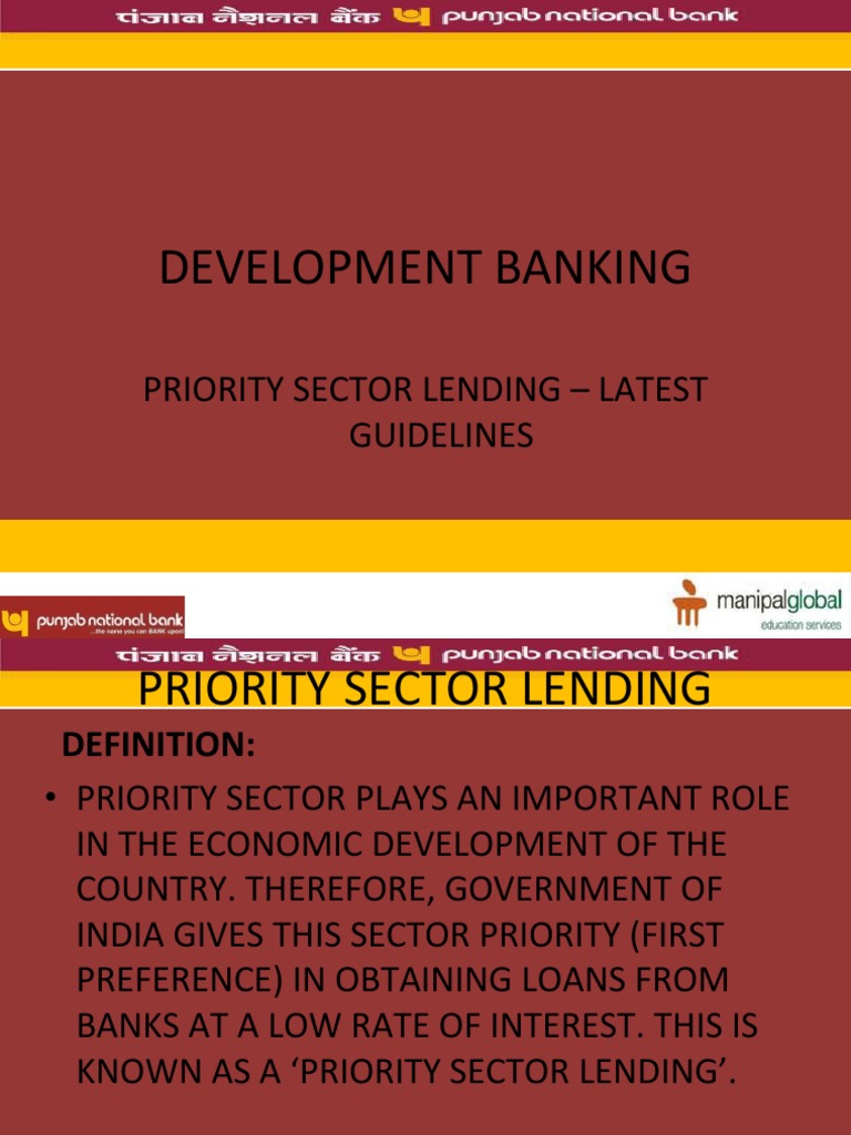 Priority Sector Adv | PDF | Loans | Repurchase Agreement
