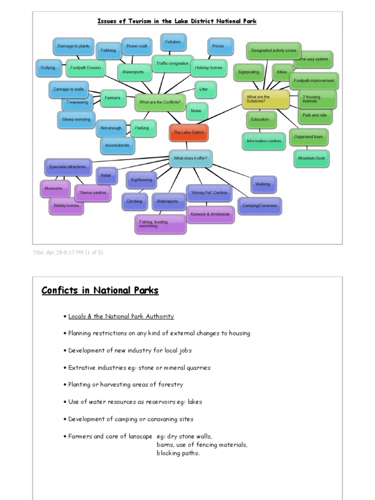 Lake District - Conflicts and Solutions | PDF | Lake District | Tourism