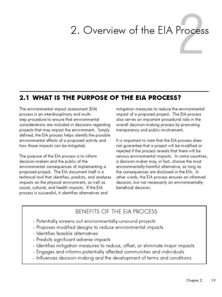 Stages of The Eia Process | PDF