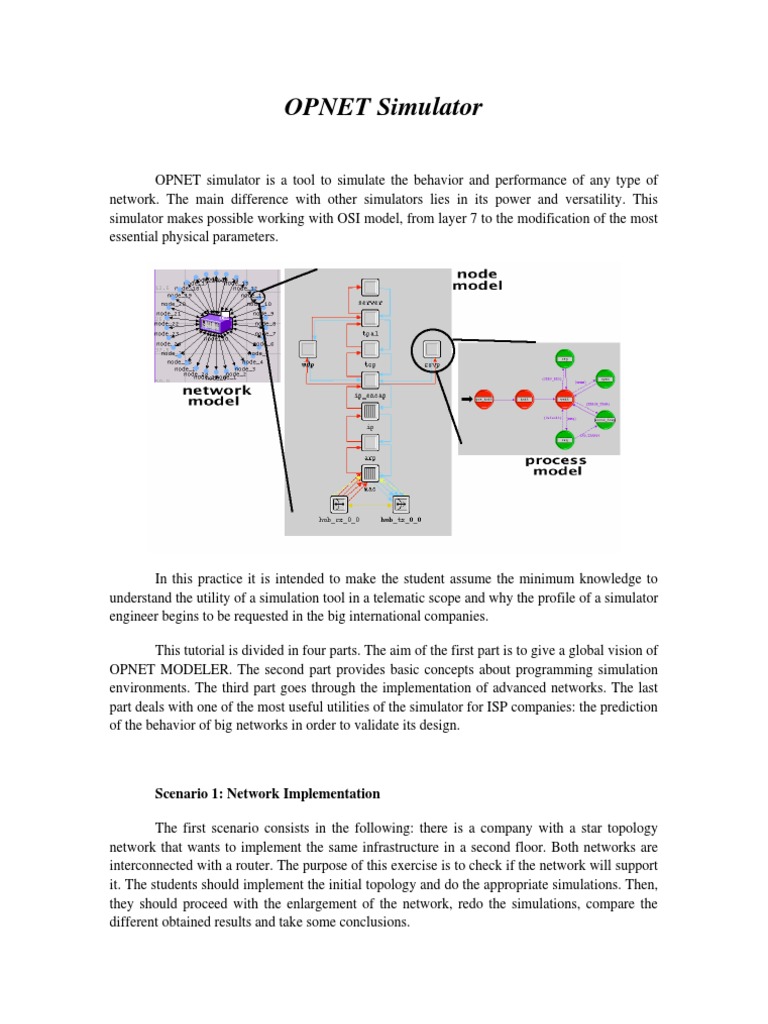 OPNET Simulator | Download Free PDF | Simulation | Network Topology
