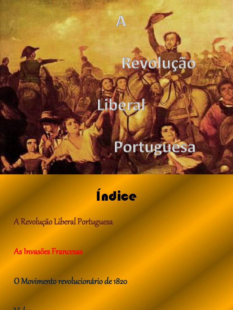 Revolução Liberal Portuguesa de 1820 | PDF | Guerra Peninsular | Napoleão