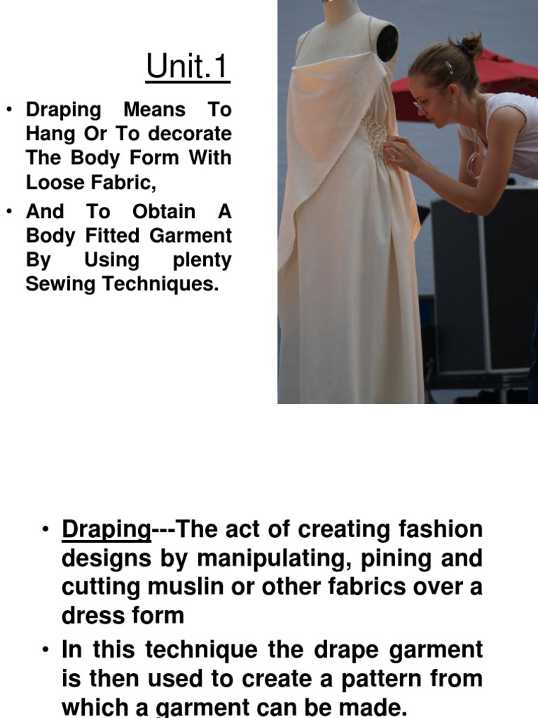 Draping of Fabric | PDF | Seam (Sewing) | Clothing