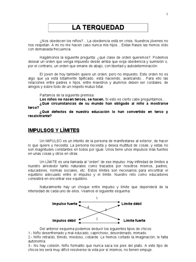 La Terquedad | PDF | Amor | Autoestima