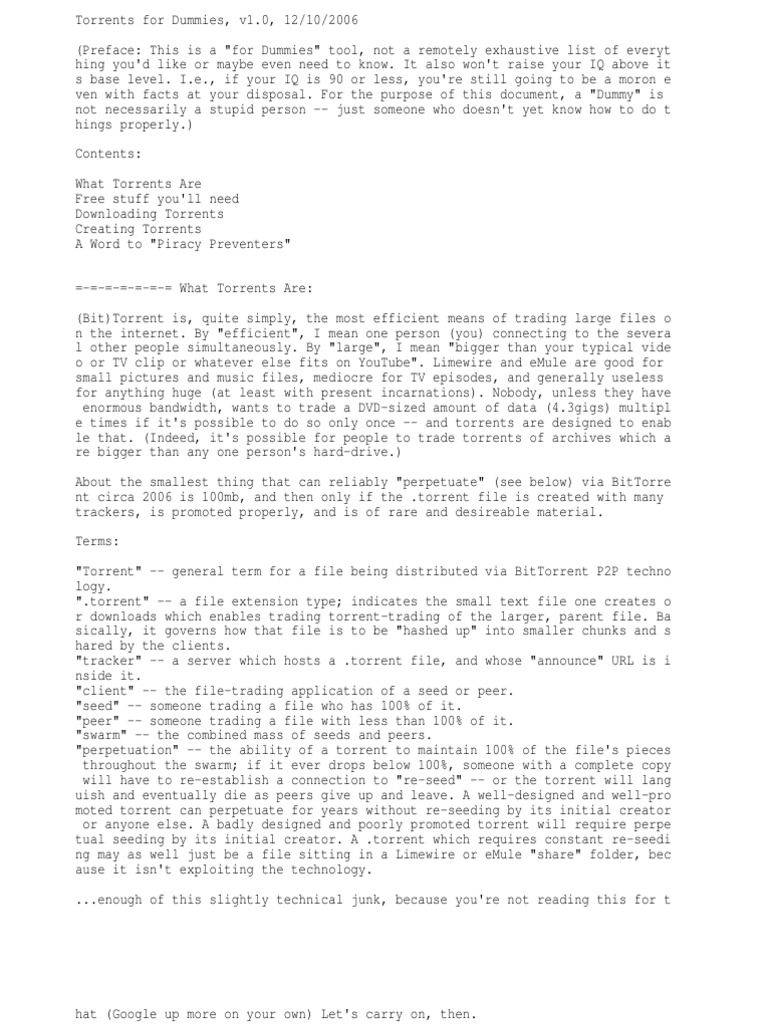 Everything You Need to Know About Torrents for Beginners | PDF ...