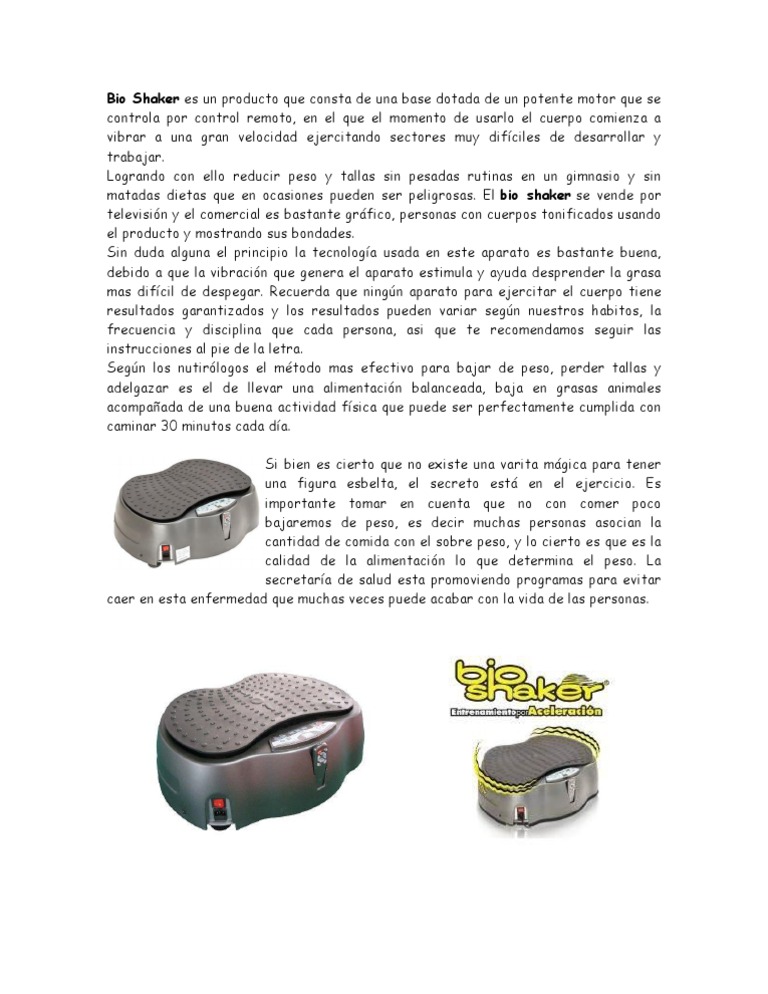 Bio Shaker | PDF | Salud y bienestar | Medicina