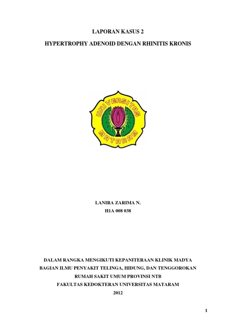 Lapsus 2 Hipertrofi Adenoid | PDF