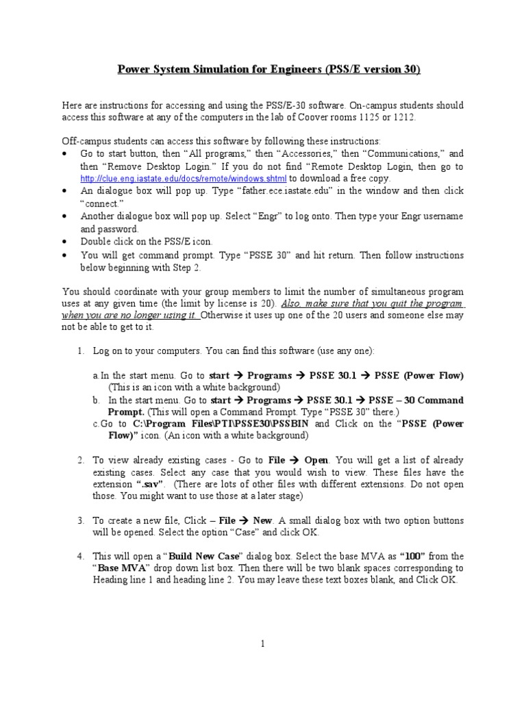 Pss e Intro Instructions | PDF | Computing | Software