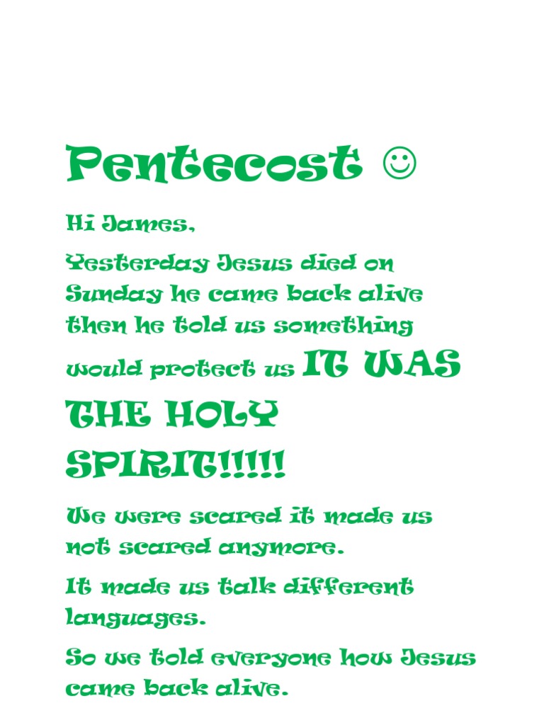 Pentecost: The Holy Spirit's Arrival | PDF